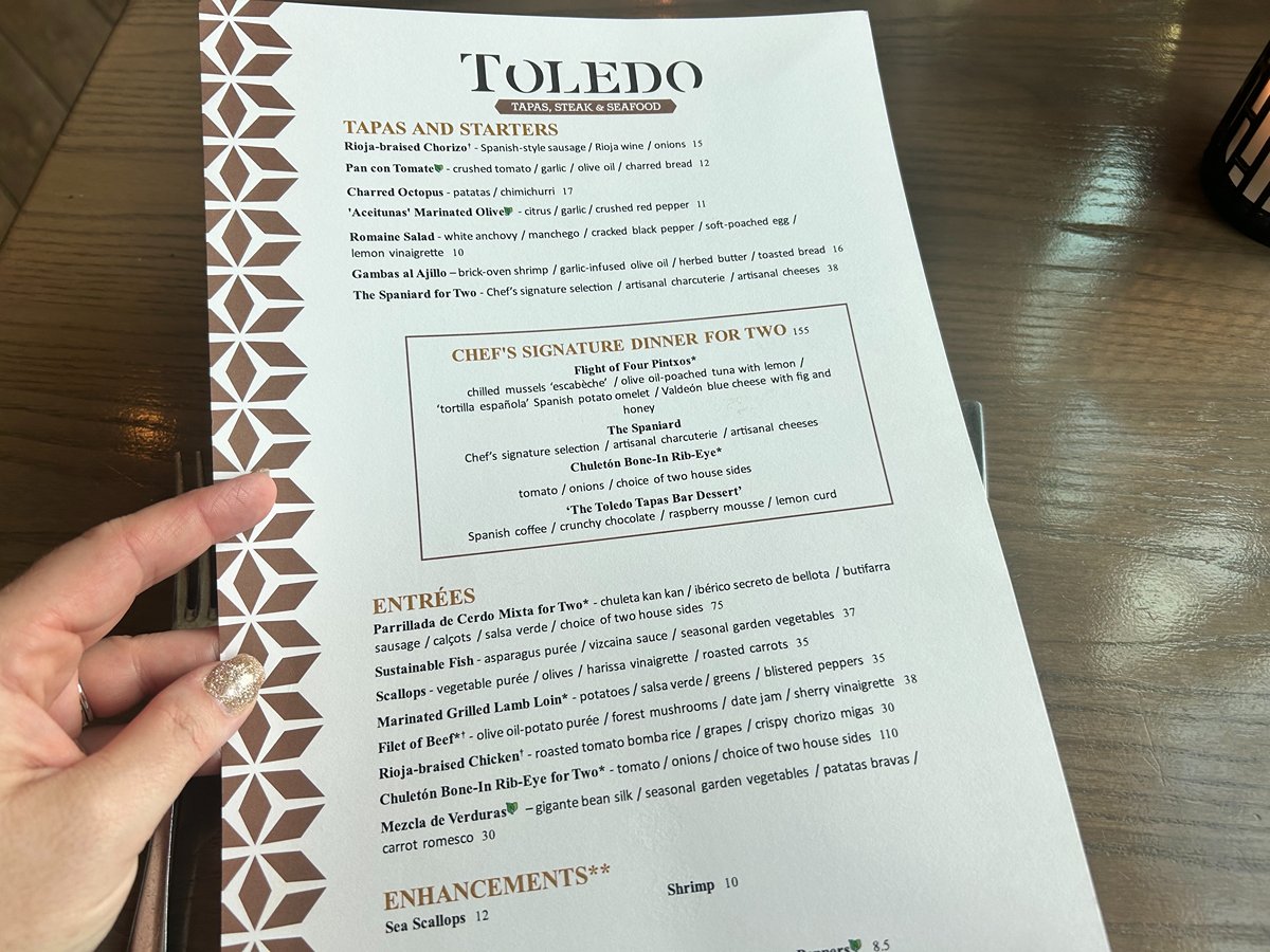 Toledo - Tapas, Steak & Seafood Restaurant Review | Coronado Springs ...