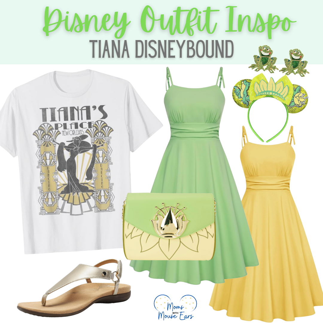 Princess Tiana Inspired Disneybound Outfit Ideas - Moms with Mouse Ears