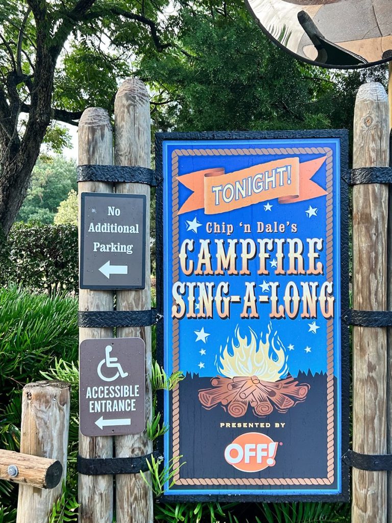 Visiting Chip ‘n’ Dale’s Campfire Sing-A-Long at Disney’s Fort ...