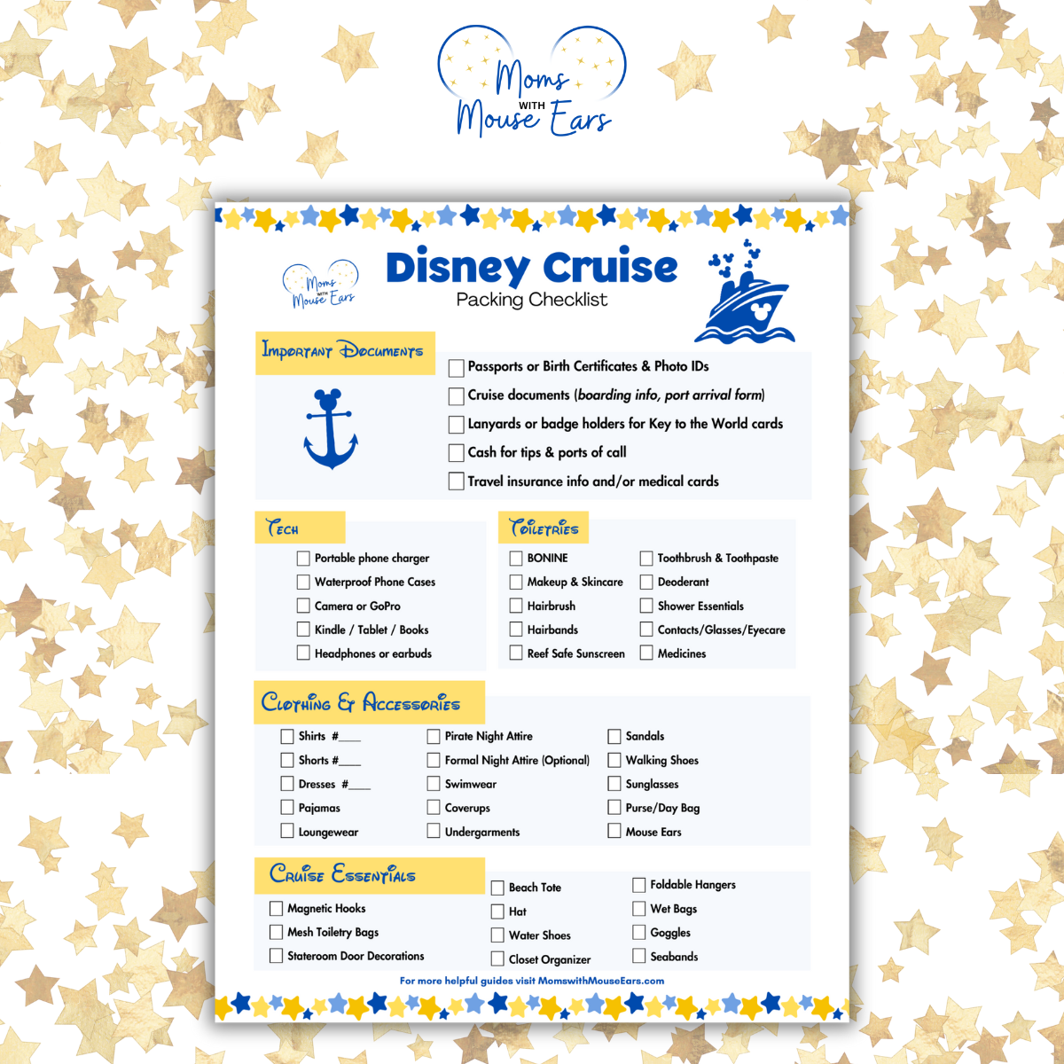 Disney Cruise Line Packing Checklist | What to Bring on Your Disney ...