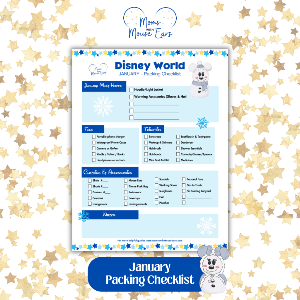 Disney World Packing List for January | What to Pack Checklist ...